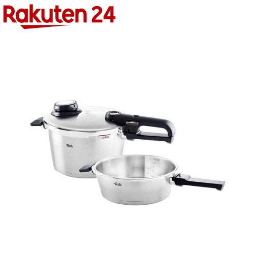 【楽天市場】圧力鍋・圧力なべ ビタビット プレミアム スキレット 2.5L+4.5L IH対応・ガス火対応(1セット)：楽天24