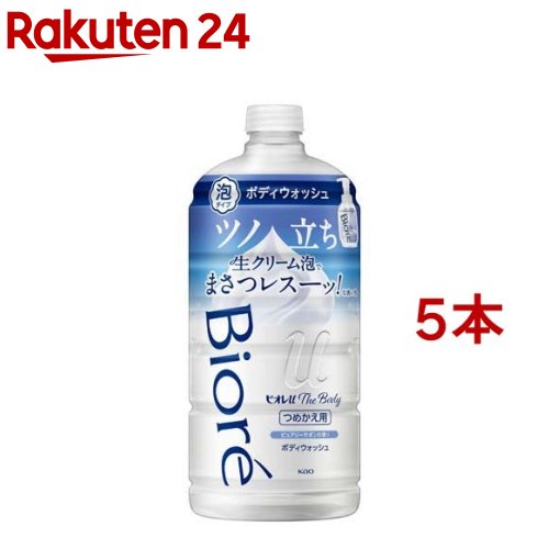 【楽天市場】ビオレu ザ ボディ 泡タイプ ピュアリーサボンの香り つめかえ用(780ml*5本セット)【ビオレUザボディ】：楽天24
