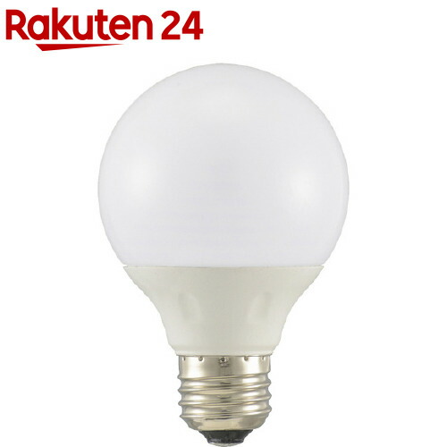 【楽天市場】LED電球 ボール電球形 E26 40形相当 全方向 電球色 LDG4L-G 7AG20(1個)【OHM】：楽天24