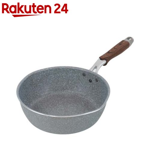 【楽天市場】ふっ素加工 ライトストーン IH対応スーパーディープパン24cm RB-2896(1個)：楽天24