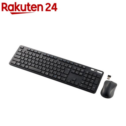 【楽天市場】キーボード ワイヤレス マウス付 無線 USB 抗菌 薄型 フル ブラック TK-FDM110MKBK(1セット)【エレコム(ELECOM)】：楽天24