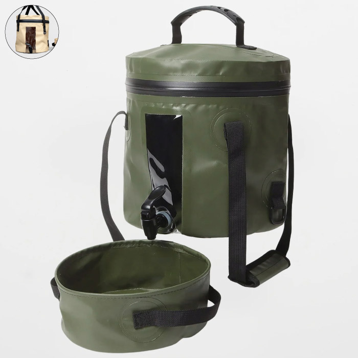【楽天市場】COVAN コバーン ソフトジャグ 10L コンパクト 収納袋付き タンク バケツ 水 キャンプ DWANRU01-BE ...