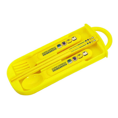 【楽天市場】RS【JR公認 新幹線 スプーン フォーク お箸 セット 新幹線 スライド式 トリオセット 【イエロー】 】 幼稚園 子ども ...