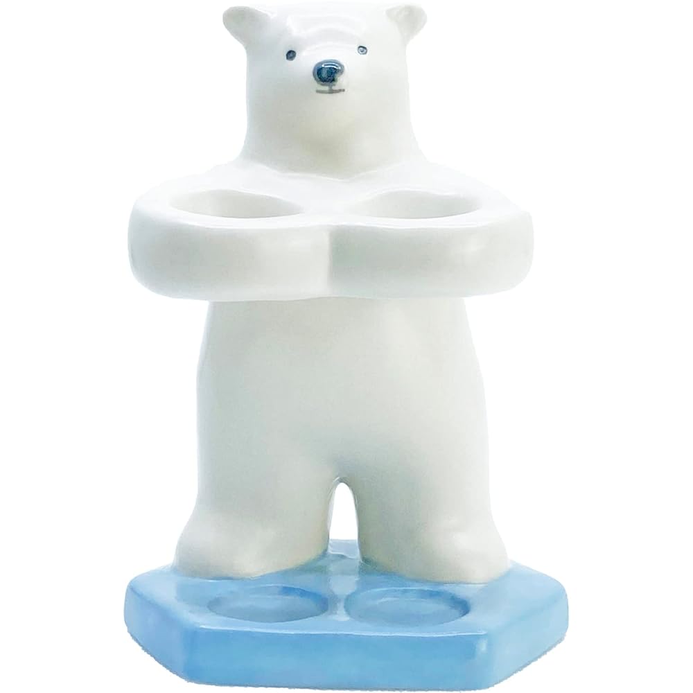 【楽天市場】かわいい雑貨 歯ブラシスタンド 2本用 高さ約12cm シロクマ SAN3773：ラポートSTORE