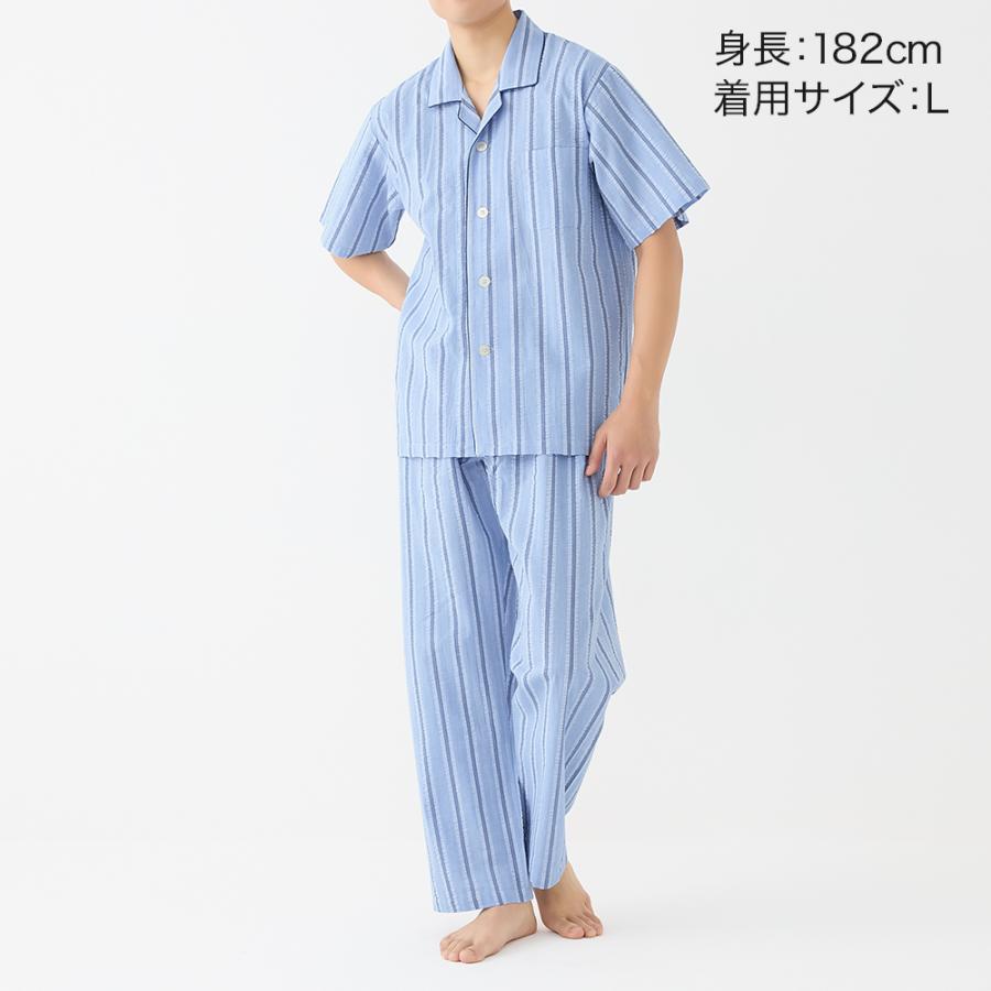【楽天市場】グンゼ パジャマ メンズ 半袖 綿100％ 夏 先染サッカー 部屋着 寝間着 寝巻き GUNZE S M L SF1035：ラプソディー
