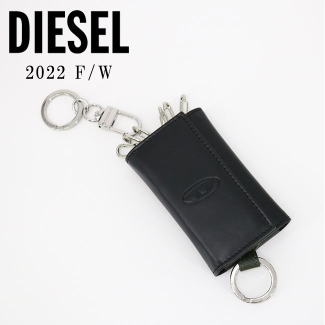 【楽天市場】DIESEL ディーゼル diesel X09010 PR227 H3778 BLACK×KHAKI KEYCASE 6連キーケース キーリング付 ブラック ギフト プレゼント ...