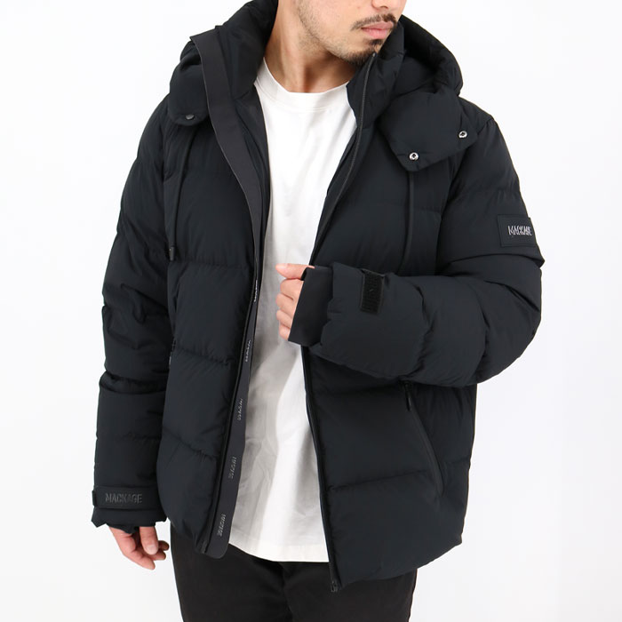 【楽天市場】 MACKAGE マッカージュ SAMUEL-SKI メンズダウンコート フード付きミディアムダウンスキージャケット ストレッチ ...