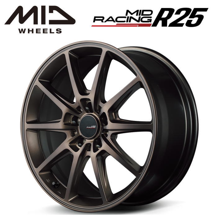 【楽天市場】【送料無料・代引き可】【ホイール単品1本】マルカサービス MID RMP RACING R25 18インチ 7.5J インセット ...