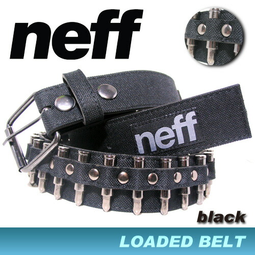【楽天市場】NEFF ベルト LOADED BELT BLACK ローデッド ブラック ネフ スケートボード スノーボード カッコイイ 日本 ...