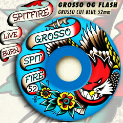【楽天市場】SPITFIRE ウィール LIVEtoBURN 52mm GROSSO OG FLASH【スケートボード ウィール ...