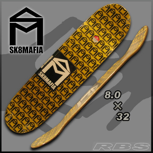 【楽天市場】SK8MAFIA デッキ SKATEBOARD DECK TEAM MODEL"HOUSE LOGO" 【スケートマフィア】 8. ...