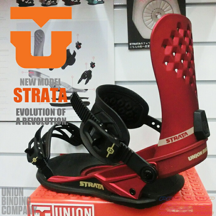 【楽天市場】18-19 UNION BINDING STRATA ストラータ RED レッド 【UNION 18-19】【ユニオン ...