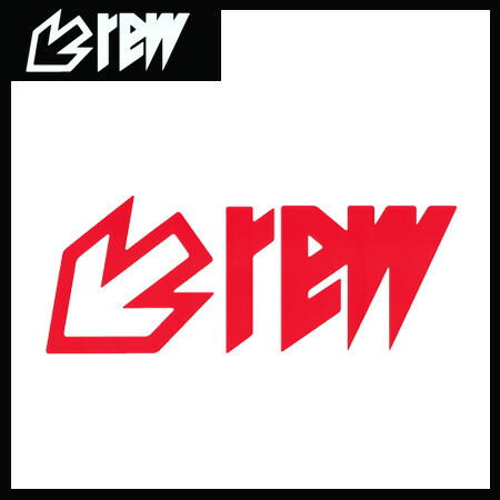 【楽天市場】REW ステッカー LOGO M カラー RED715005：プロショップ RBS