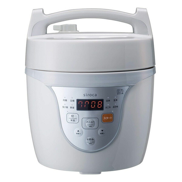 【楽天市場】siroca シロカ 電気圧力鍋 クックマイスター SPC-111 レシピ本付き！ マイコン 1～3人用 スロークック【送料無料 ...