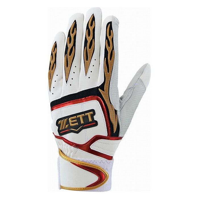 【楽天市場】ZETT(ゼット) バッティンググラブ プロステイタス(両手用) BG318 【カラー】ホワイト×レッド 【サイズ】S(22-23 cm )【送料無料】：リコメン堂スポーツ館
