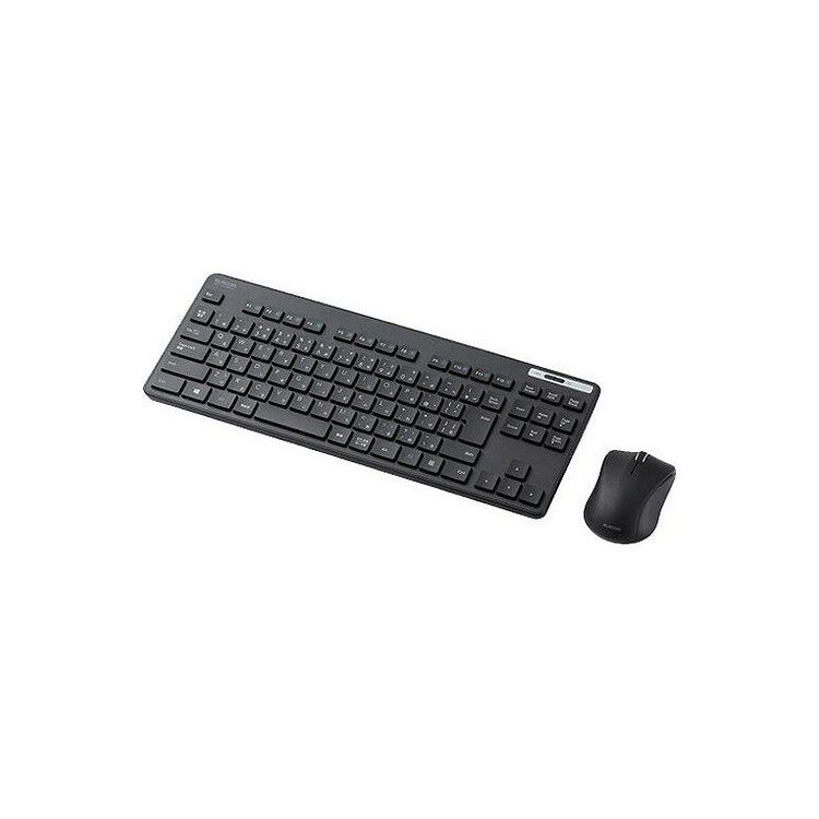 【楽天市場】エレコム ワイヤレス キーボード コンパクト マウス付 ブラック黒 TK-FDM109MBK TK-FDM109MBK(代引不可)【送料無料】：リコメン堂インテリア館