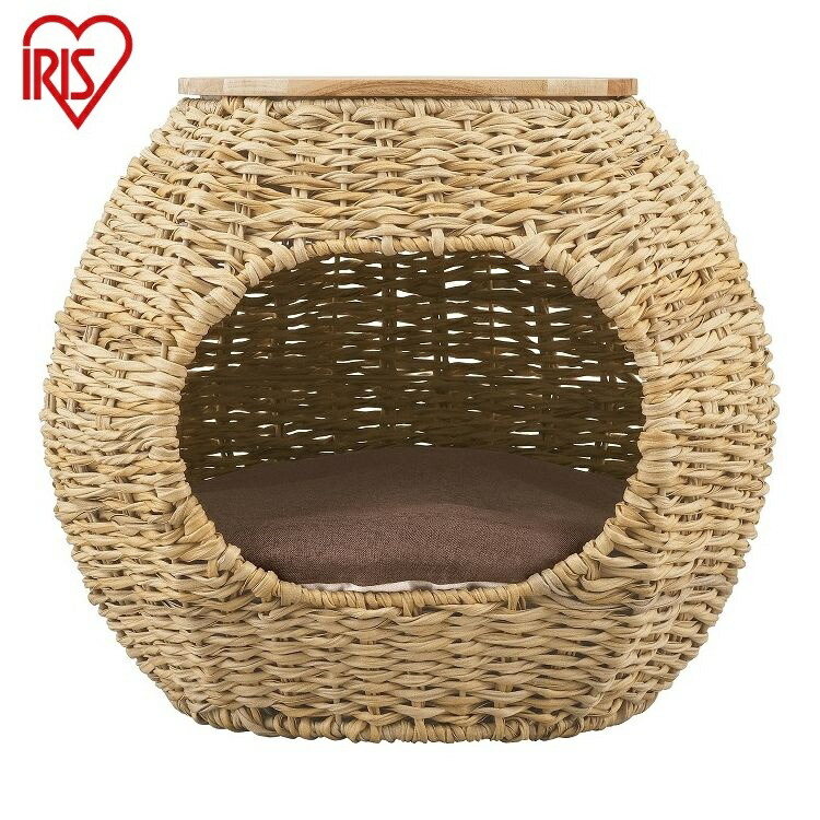 【楽天市場】アイリスオーヤマ ラタン調ペットハウス ボール PHR-B4035 ナチュラル ラタン調 ペットハウス キャットハウス ちぐら 犬 ...