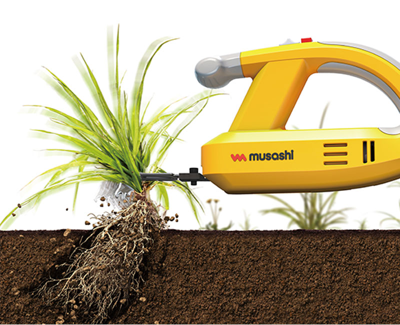 【楽天市場】ムサシ 充電式 除草バイブレーター 専用ハンドルセット WE-750ST 3段伸縮 雑草抜き 駆除 草刈り機 草むしり 振動除草 ...