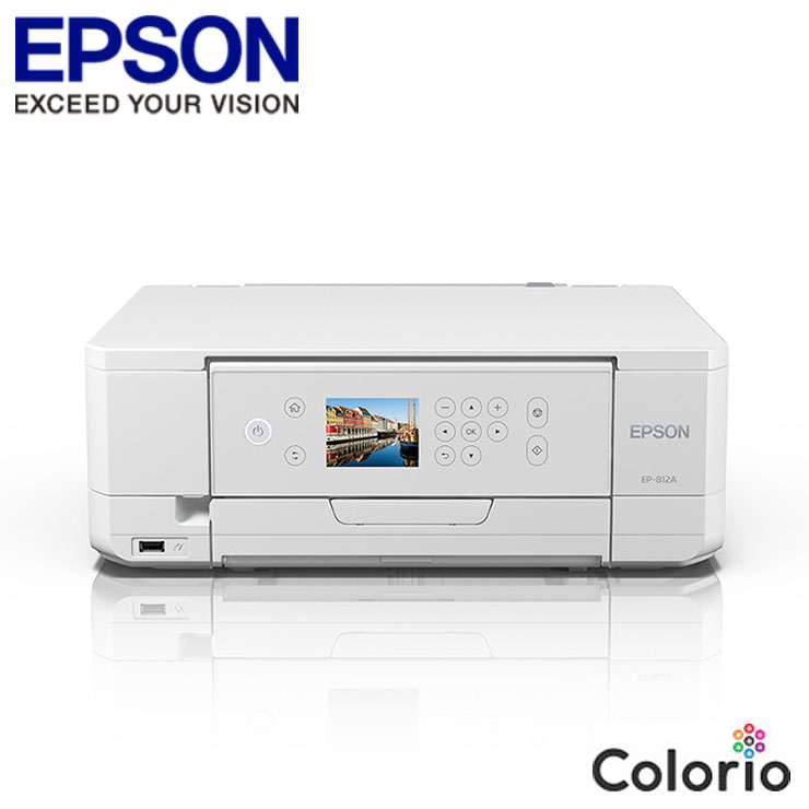 【楽天市場】EPSON エプソン Colorio カラリオ A4カラーインクジェット複合機 6色染料 EP-812A【送料無料】：リコメン堂 ...