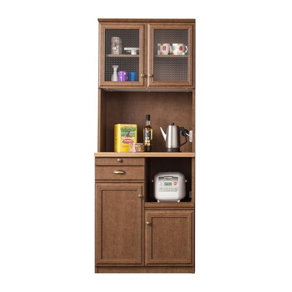 【楽天市場】ユーアイ NEO CRICHICO（クリチコ） 食器棚70 天板天然パイン材 ブラウン K-700HOP BR (代引不可)：リコ ...