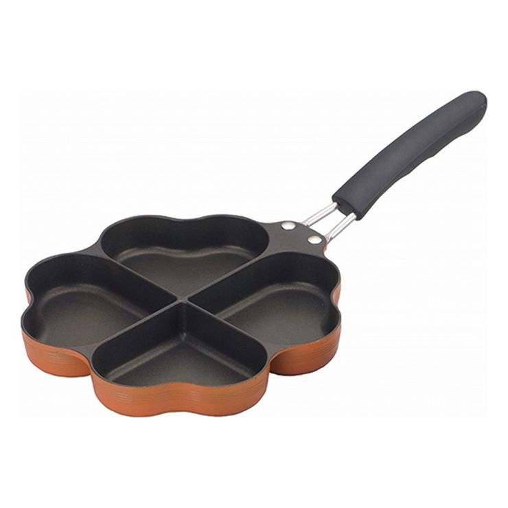 【楽天市場】杉山金属 IH対応 しあわせを呼ぶ四葉のフライパン 【日本製】オレンジ KS-2814：リコメン堂キッチン館