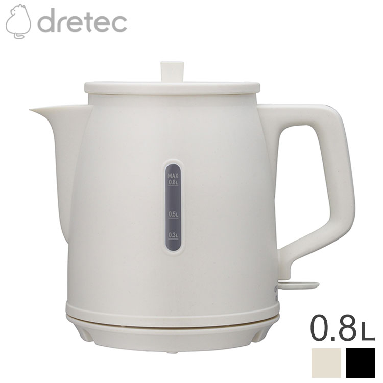 【楽天市場】ドリテック 電気ケトル 0.8L 1250W ハイパワー こだわりの注ぎ口 急須型 デザイン おしゃれ PO-372 キューポット 電気ポット 湯沸かしポット 自動電源オフ 空焚き ...