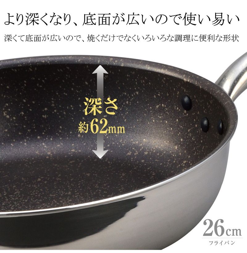 【楽天市場】北陸アルミニウム 日本製 ふかみ IHフライパン 28cm A-2453 ダイキンSilkwareSD コーティング 軽いフライパン 国産 HOKUA ホクア【送料無料】：リコメン堂生活館