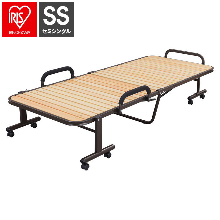 【楽天市場】アイリスオーヤマ 折りたたみすのこベッド セミシングル OTBSS-WH ナチュラルホワイト 折りたたみベッド すのこベッド ベッドフレーム IRIS OHYAMA(代引不可 ...