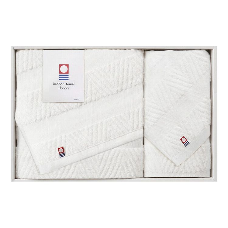 【楽天市場】今治 綾 ジャガードバスタオル&フェイスタオル IMT28351S(代引不可)【送料無料】：リコメン堂生活館