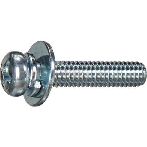 【楽天市場】TRUSCO ナベ頭座金組込ネジ P=3 三価白 M4×20 10本入 (バネ座金+JISワッシャー付キ) 少量パック TRUSCO Y8320420 金物 建築資材 ねじ ボルト ...