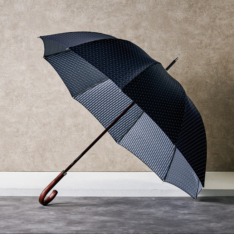 【楽天市場】甲州織10本骨紳士手開長傘 ネイビー OBKG-1202 傘 日本MONO工房(代引不可)【送料無料】：リコメン堂ホームライフ館