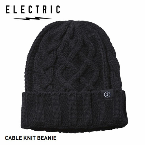 【楽天市場】ELECTRIC CABLE KNIT BEANIE ケーブルニットビーニー ブラック ファッション 帽子 エレクトリック グッズ ...