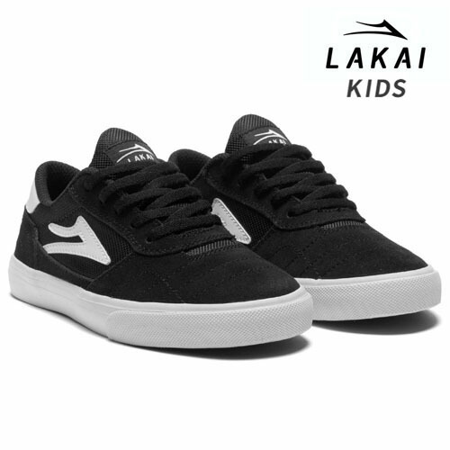 【楽天市場】LAKAI CAMBRIDGE KIDS ブラック ホワイト スエード ラカイ キッズスニーカー スケートシューズ：アールデリュージョン