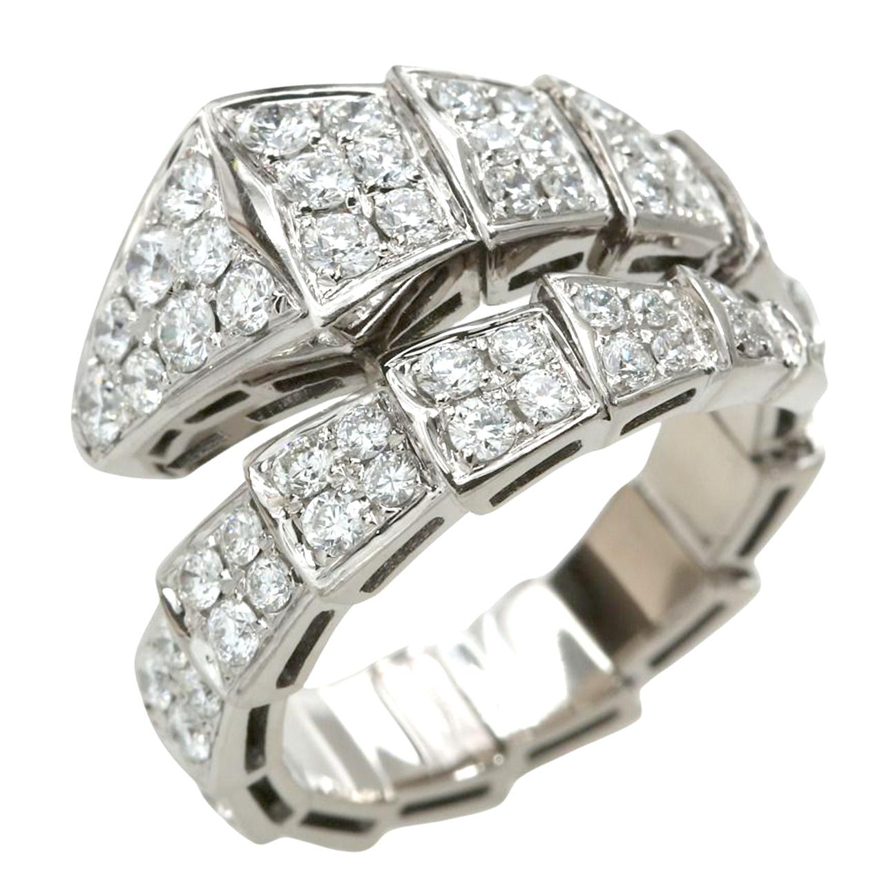 【楽天市場】新品仕上げ K18 WG 蛇モチーフ スネーク デザイン リング ダイヤモンド 1.49ct 11.5号 18金 ホワイトゴールド 指輪 ジュエリー おしゃれ アクセサリー ...