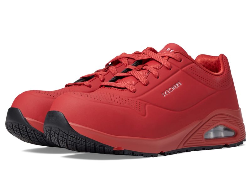 【楽天市場】【送料無料】 スケッチャーズ レディース スニーカー シューズ Uno SR - Deloney Comp Toe Red ...