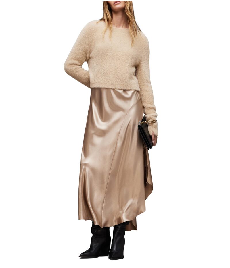 【楽天市場】【送料無料】 オールセインツ レディース ワンピース トップス Megan Dress Caramel Brown：ReVida ...