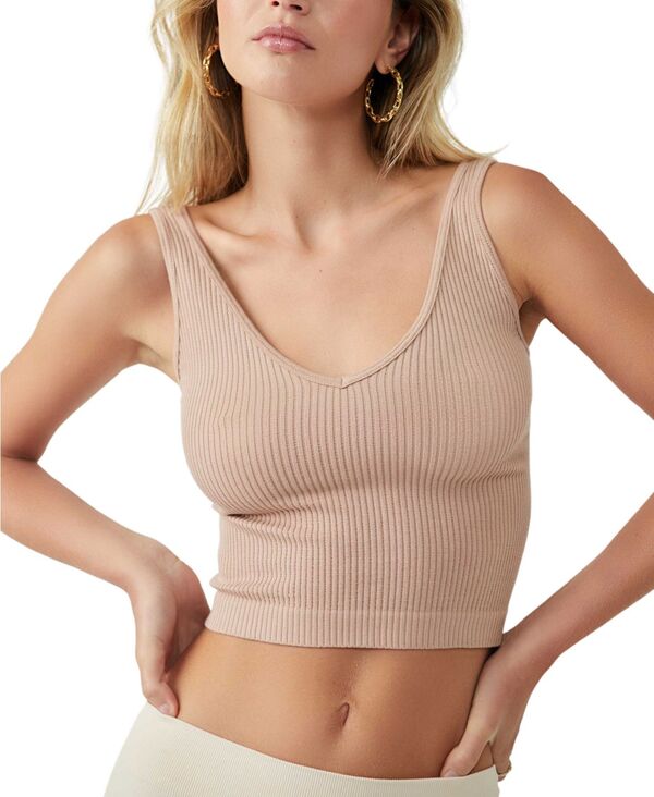 【楽天市場】【送料無料】 フリーピープル レディース シャツ トップス Solid Rib Tank Top Almond：ReVida 楽天市場店