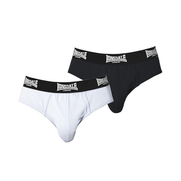 【楽天市場】【送料無料】 ロンズデール メンズ ブリーフパンツ アンダーウェア 2Pk Brief Mens White/Black ...