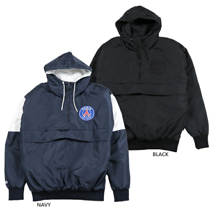【楽天市場】【Paris Saint-Germain ﾊﾟﾘｻﾝｼﾞｪﾙﾏﾝ】23FW PADDED ANORAK PS2323FW0002 ファナティクス アノラックフーディー ハーフジップ ...