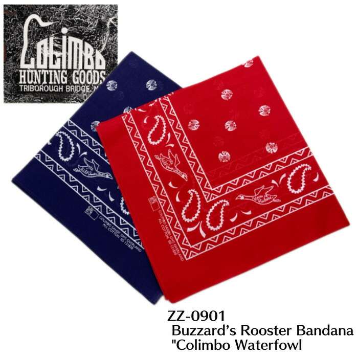 【楽天市場】【COLIMBO/コリンボ】バンダナ/ZZ-0901 / Buzzard’s Rooster Bandana★REALDEAL ...