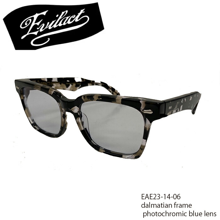 【楽天市場】【EVIL ACT/イーブルアクト】サングラス/EMBLEM / EAE23-14-06：ダルメシアン×調光ブルー：REALDEAL