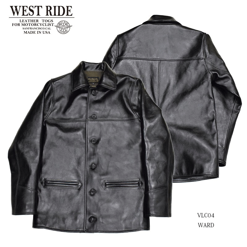 【楽天市場】【WESTRIDE/ウエストライド】レザージャケット/VLC04：WARD/BKHV3★REAL DEALWESTRIDE/ウエストライド/新潟/MADE IN NIIGATA ...