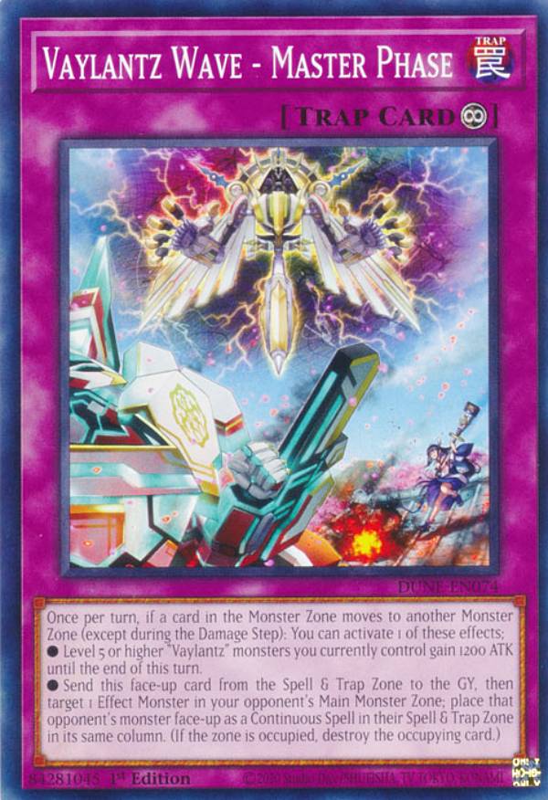 【楽天市場】遊戯王 DUNE-EN074 VV−マスターフェイズ Vaylantz Wave - Master Phase (英語版 1st ...