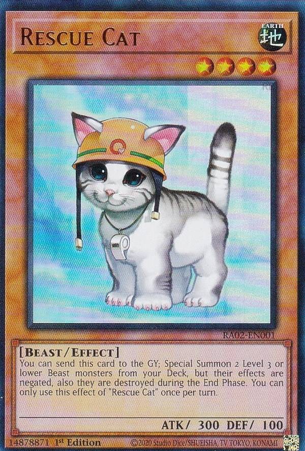 【楽天市場】遊戯王 RA02-EN001 レスキューキャット Rescue Cat (英語版 1st Edition ウルトラレア) 25th ...