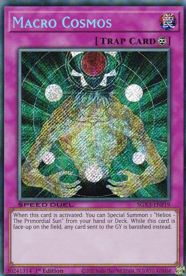【楽天市場】遊戯王 SGX3-ENF19 マクロコスモス Macro Cosmos (英語版 1st Edition シークレットレア) Speed Duel GX：Duelists of ...