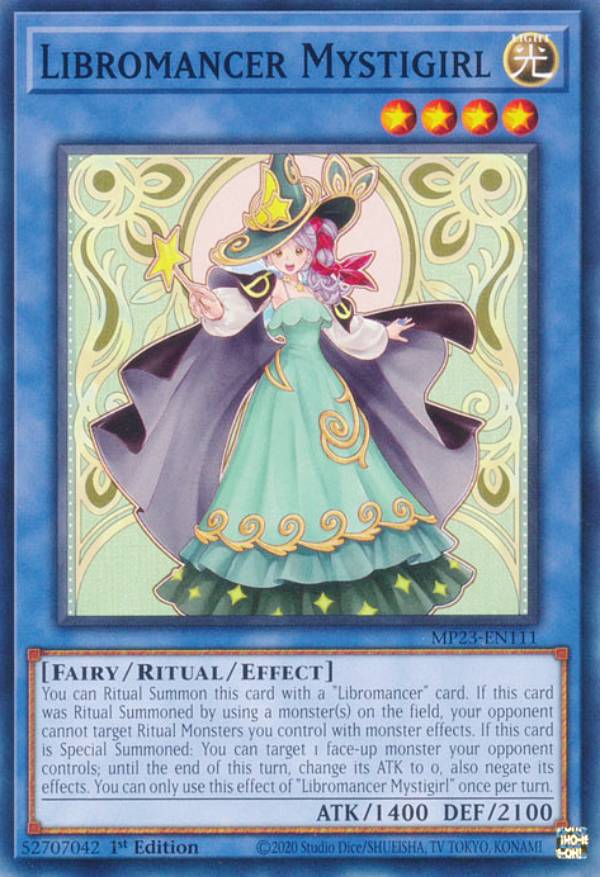 【楽天市場】遊戯王 MP23-EN111 リブロマンサー・ミスティガール Libromancer Mystigirl (英語版 1st Edition ノーマル) 25th ...