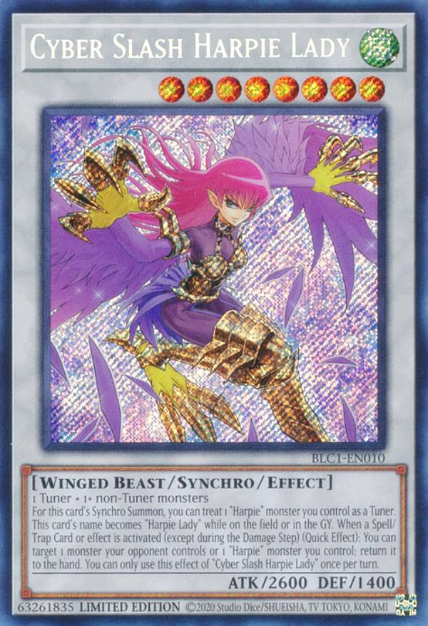 【楽天市場】遊戯王 BLC1-EN010 ハーピィ・レディ・SC Cyber Slash Harpie Lady (英語版 1st Edition シークレットレア) BATTLES OF ...
