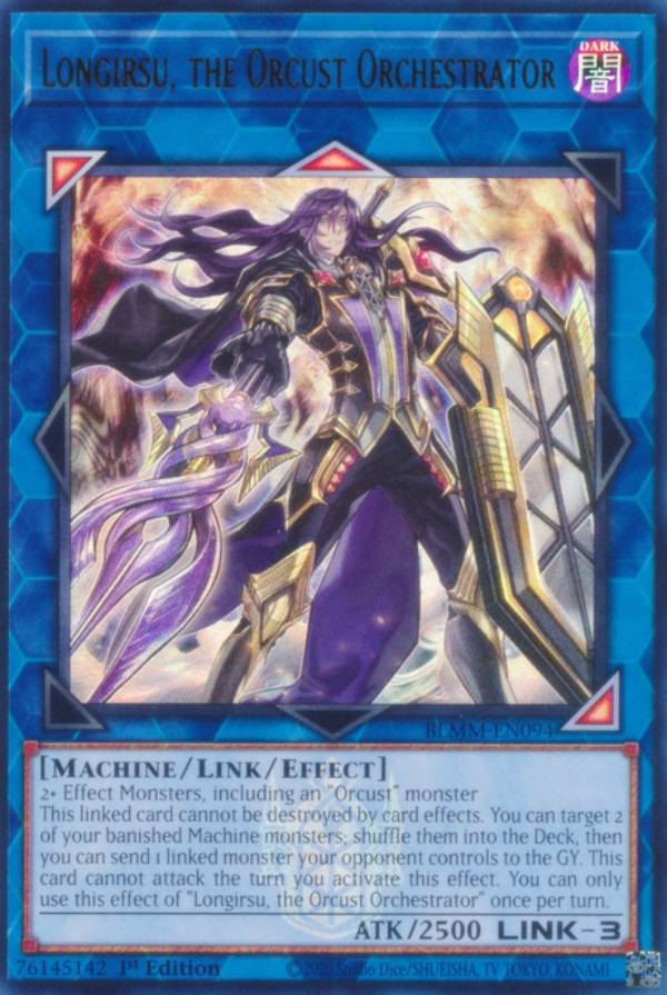 【楽天市場】遊戯王 BLMM-EN094 オルフェゴール・ロンギルス Longirsu, the Orcust Orchestrator ...
