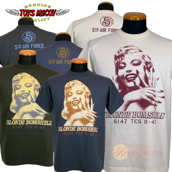【楽天市場】TOYS McCOY MILITARY TEE SHIRT NOSE ART "BLONDE BOMSHELL"Style No ...