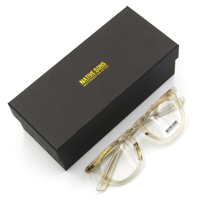 【楽天市場】【中古】未使用 NATIVE SONS ネイティブサンズ メガネフレーム Fillmore PL-060U フィルモア ウェリントン 日本製 Honey Mauve カールトン ...